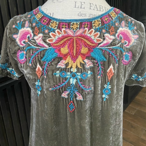 Johnny Was | Tops | Nwt Johnny Was Velvet Tunic Size S | Poshmark